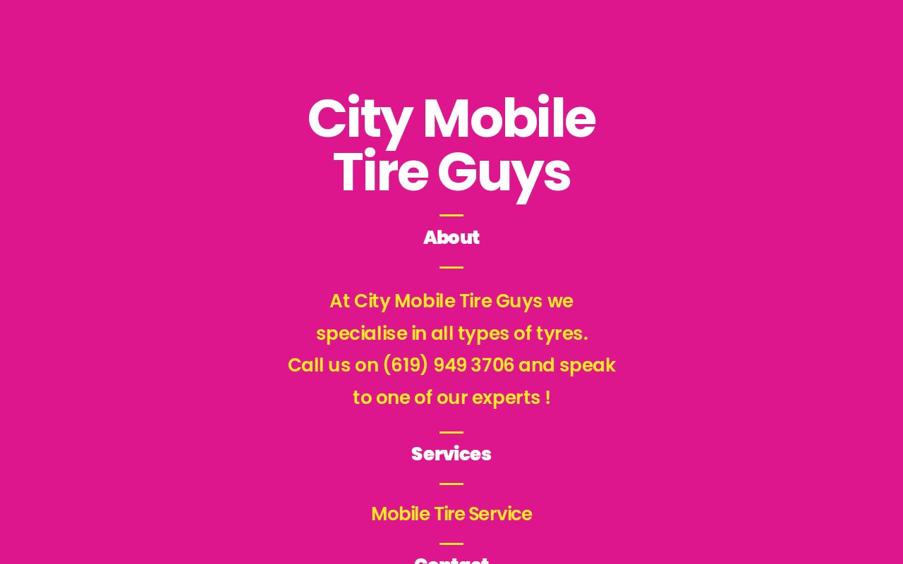 City Mobile Tire Guys